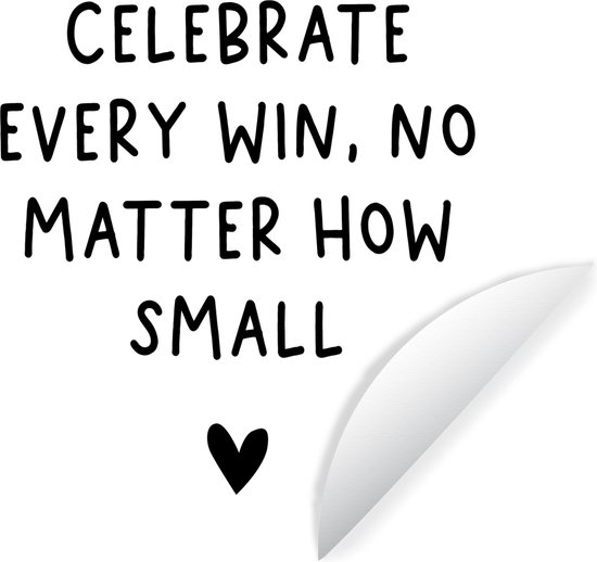 WallCircle - Muurstickers - Behangcirkel - Engelse quote "Celebrate ...
