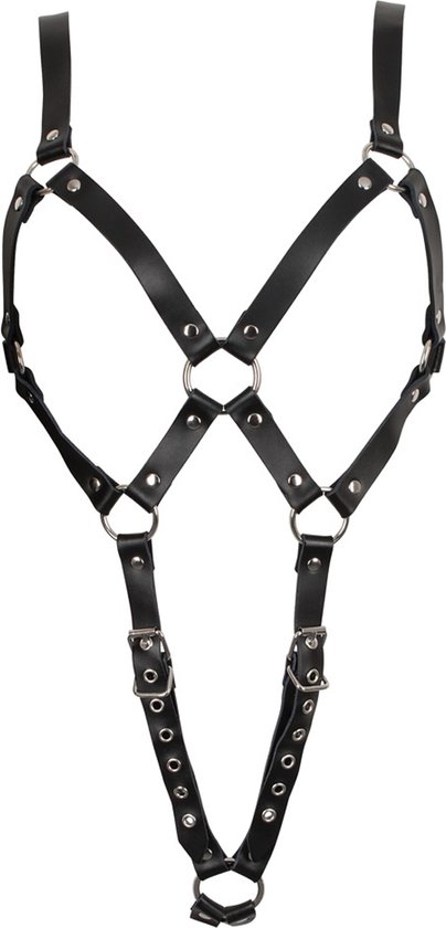 ZADO – Lederen Riemen Full Body Harnas Verstelbaar met Open Kruis en ...
