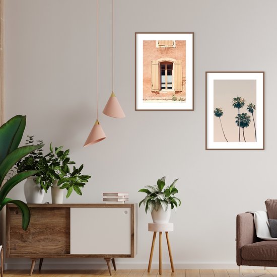 Poster - Caroline Palm Trees - 40 X 30 Cm - Groen | bol.com