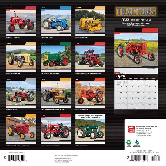 Tractors 2022 Square Kalender | bol