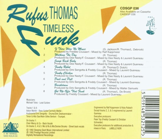 Rufus Thomas - Timeless Funk (CD), Rufus Thomas | Muziek | bol
