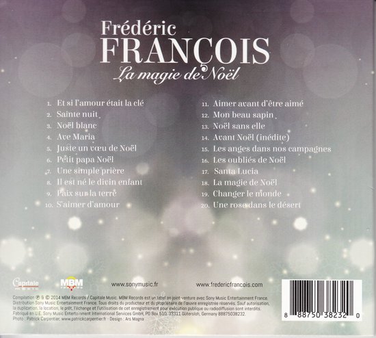 Frederic François - La Magie De Noel (CD), Frederic Francois | CD ...