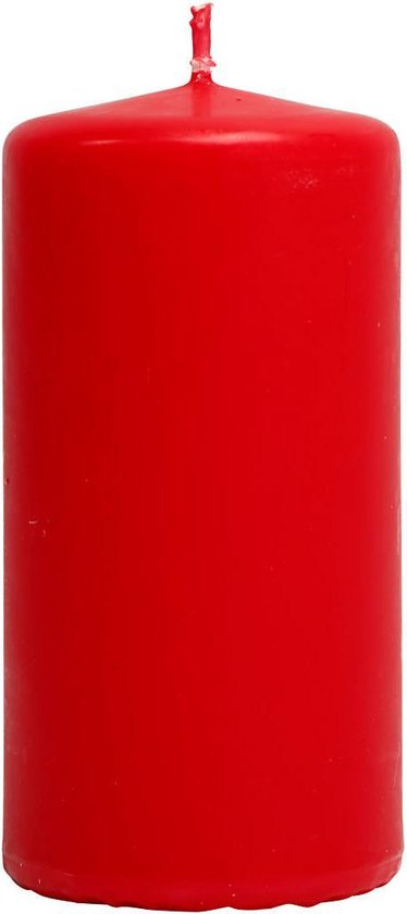 Kaarsen. rood. H: 100 mm. d: 50 mm - 6 st | bol.com