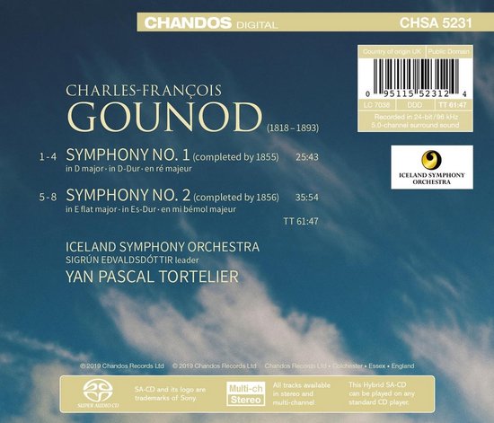 Iceland Symphony Orchestra, Yan Pascal Tortelier - Gounod: Gounod ...
