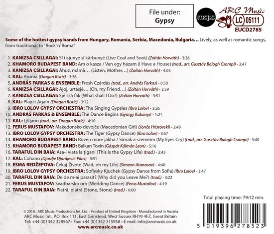Various Artists - The Best Of Gypsy Music From Eastern Europe (CD ...