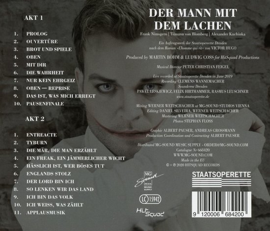 Original Cast Dresden - Der Mann Mit Dem Lachen (2 CD), Original Cast ...