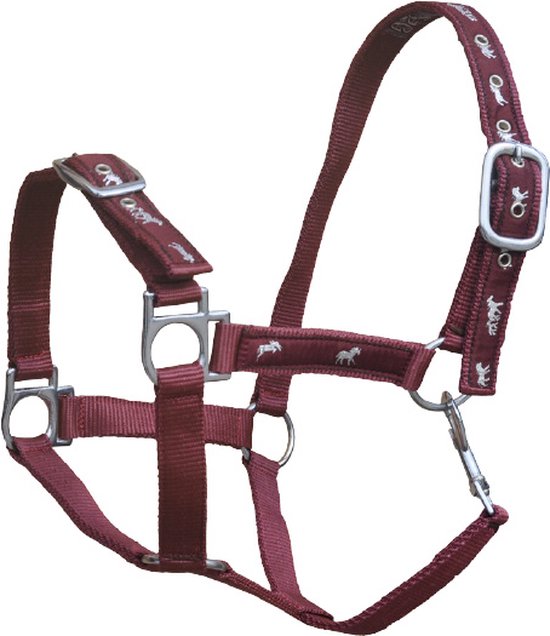 S2g Halster Pony 50 X 40 X 3,5 Cm Nylon Bordeaux/wit | bol.com
