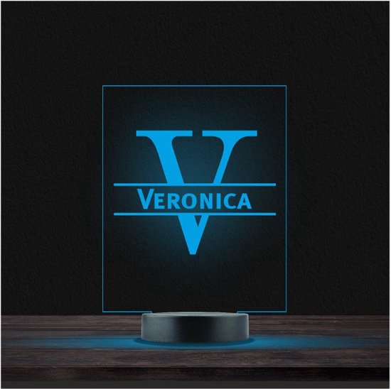 Led Lamp Met Naam - RGB 7 Kleuren - Veronica | bol