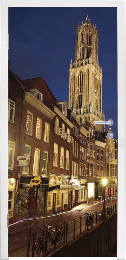 Deursticker Domtoren - Water - Licht - 90x215 cm - Deurposter | bol