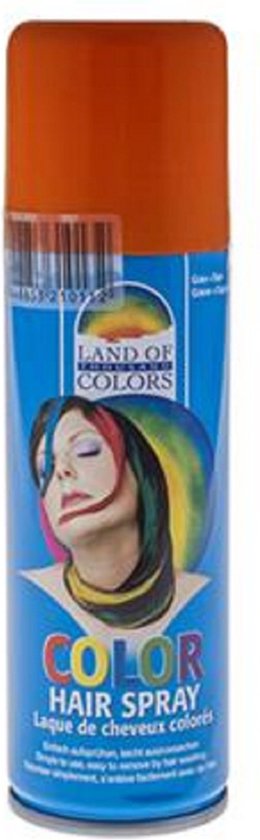 Carnaval verkleed haar verf - oranje - busje 111 ml - Haarspray - Haar ...