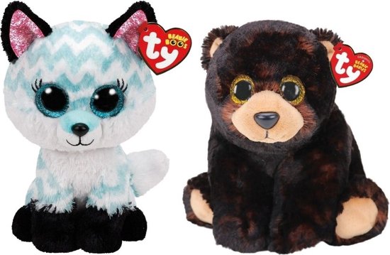 Ty - Knuffel - Beanie Buddy - Atlas Fox & Kodi Bear | bol.com
