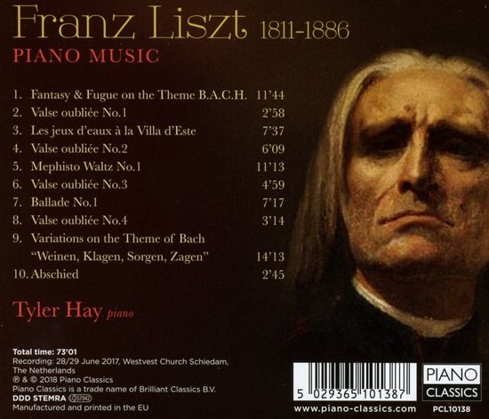 Tyler Hay - Liszt: Piano Music (CD), Tyler Hay | Muziek | bol