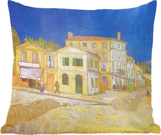 Sierkussen - Het Gele Huis Vincent Van Gogh - Multicolor - 45 Cm X 45 Cm | bol.com