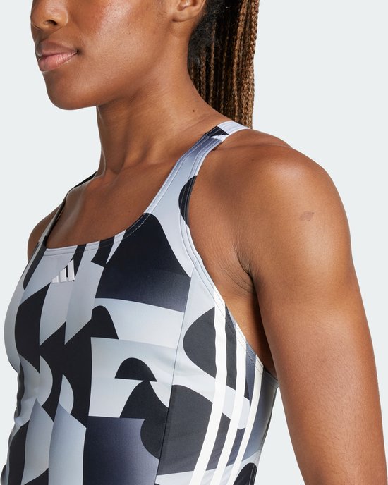 adidas Performance 3-Stripes Graphic Badpak - Dames - Zwart- 38 | bol