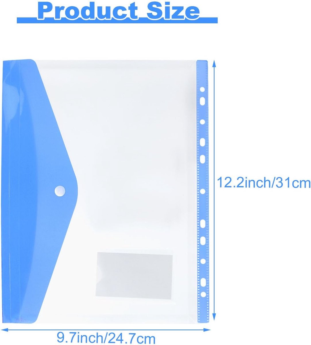 24 Pièces Dossier de Documents A4, Pochette de Documents 6 Couleurs A4 ...