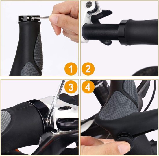 Fietshandvatten, fietsstuur, MTB-handgrepen, ergonomische handgrepen ...