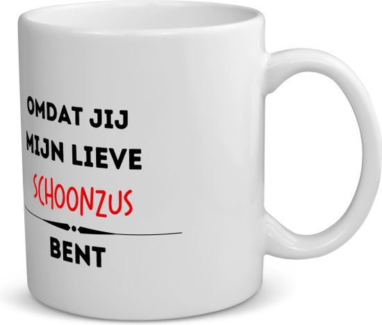 Akyol - omdat jij mijn lieve schoonzus bent koffiemok - theemok - Zus ...