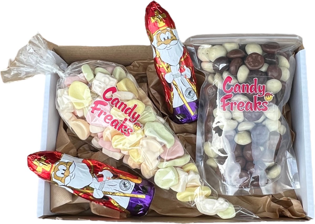 Sinterklaas pakket Groot - Chocolade pepernoten - Sint figuur ...