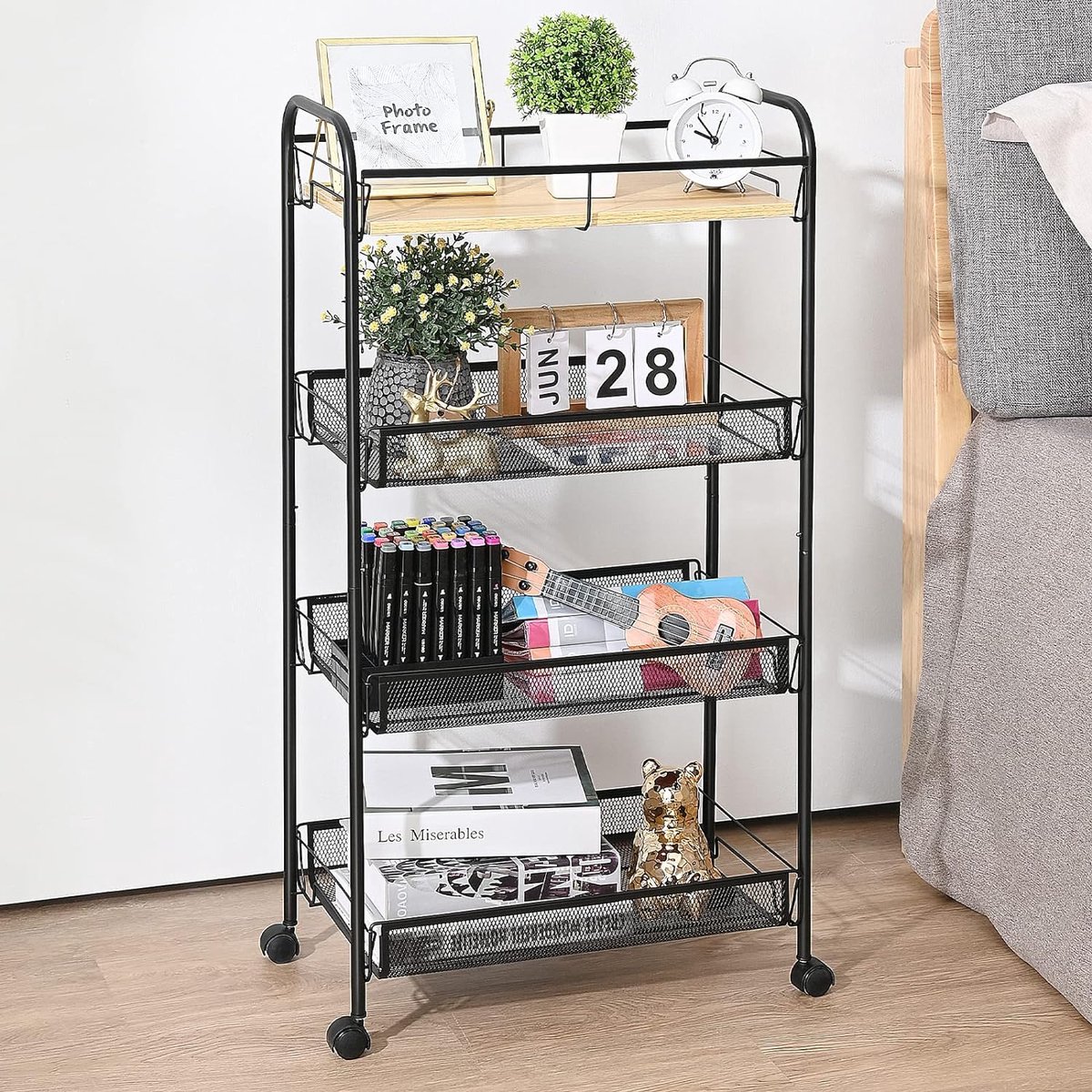 multifunctionele trolley met wieltjes voor keuken, kantoor, badkamer ...