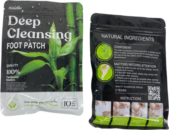 Nuubu Detox voetpleisters - 2 x 10 stuks per verpakking (20 stuks ...