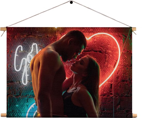 Textielposter Living The Sexy Life Rechthoek Horizontaal XXL (85 X 120 CM) - Wandkleed... | bol