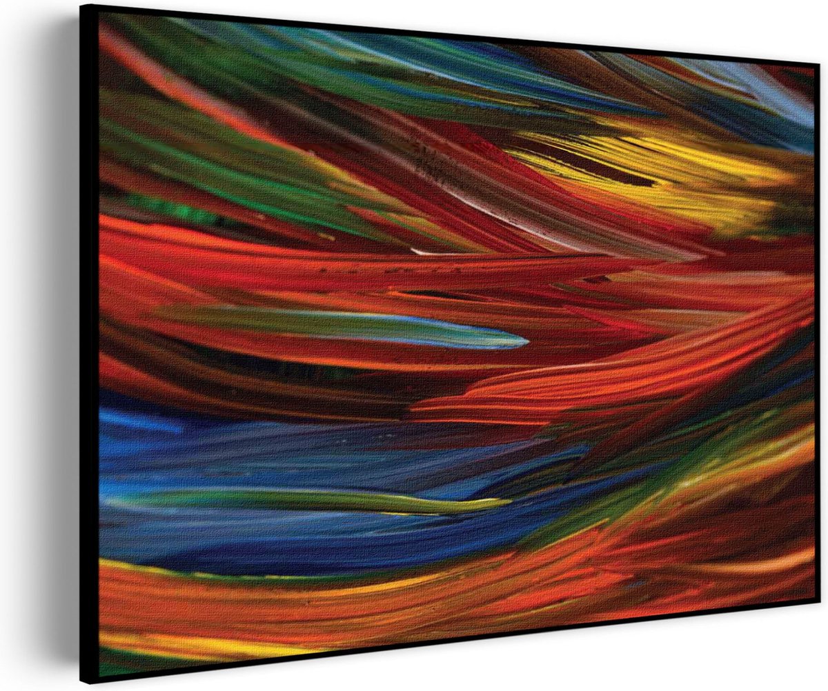 Akoestisch Schilderij Geschilderde Strepen Kleurrijk Rechthoek Horizontaal Basic XXL... | bol