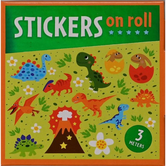 Stickers op rol 3 meter stickerrol, 12 verschillende stickers | bol