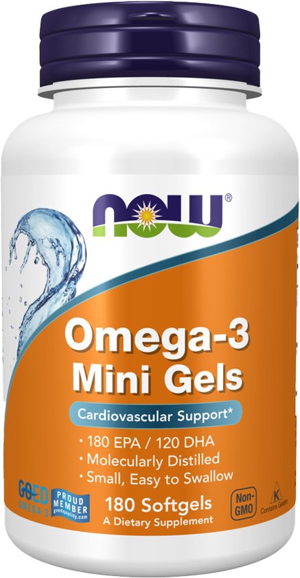 Omega-3 Fish Oil Mini Gels 180softgels | bol