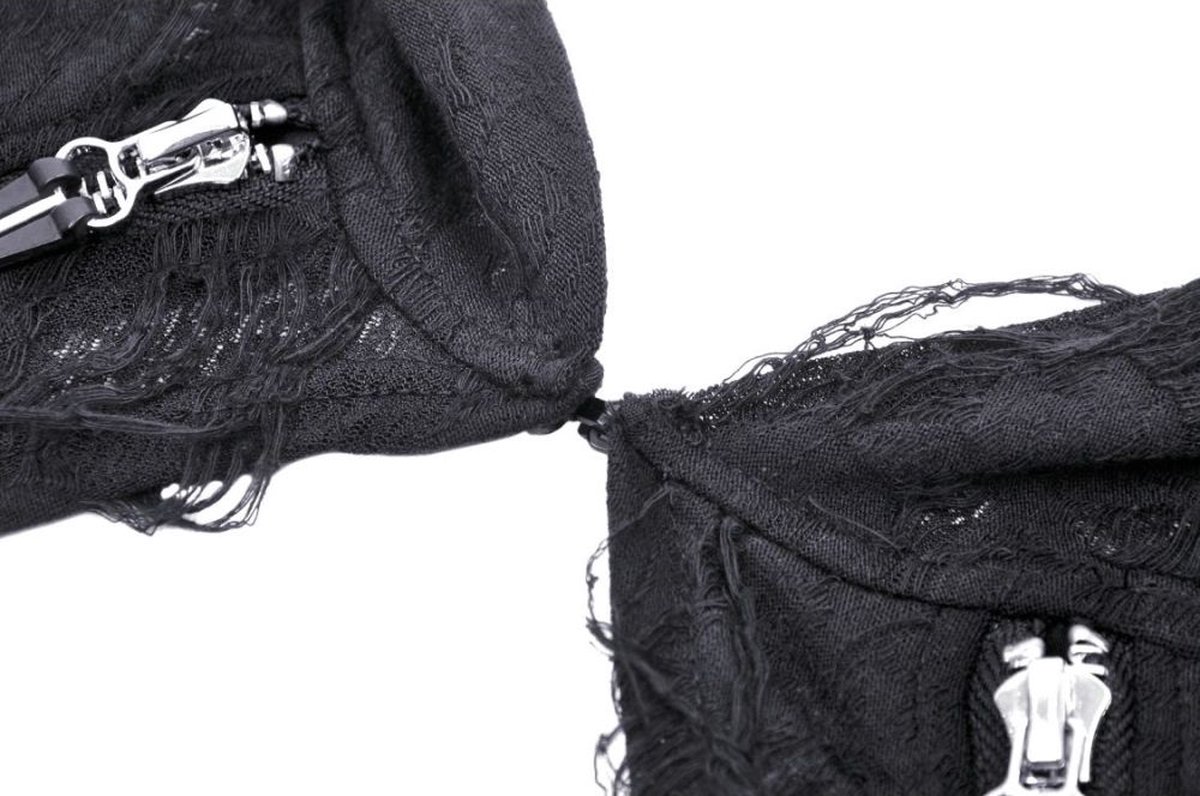 Dark in Love - Devil shredded hooded cape Bolero - S - Zwart | bol