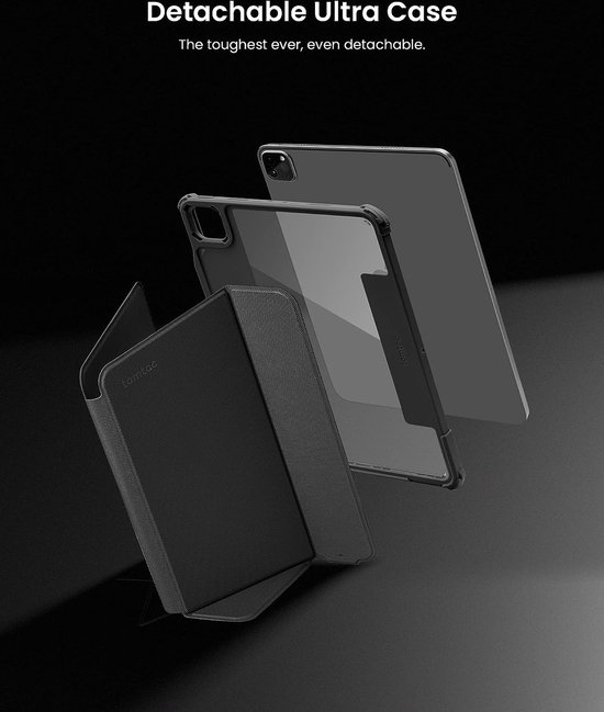 tomtoc iPad Pro cover Ultra amovible pour 12,9 pouces | bol.