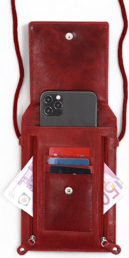 Nektas - nektasje heren - nektasje dames - Paspoorttasje riemtasje ...