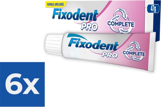 Fixodent Kleefpasta Pro Complete Original 47 gr - Voordeelverpakking 6 ...