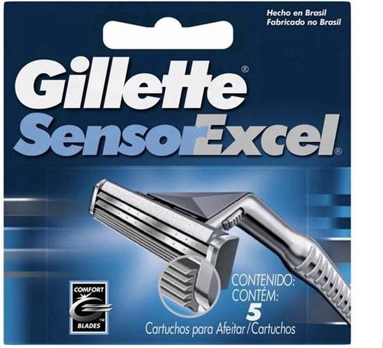 Gillette Sensor Excel - 5 stuks - Scheermesjes - Voordeelverpakking 6 ...
