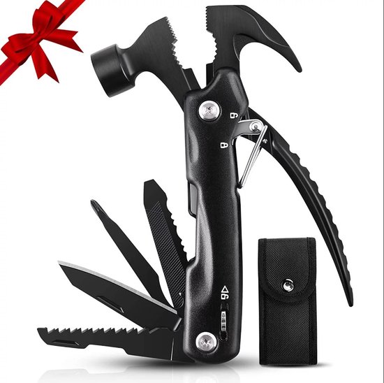 Multitool - Kerstcadeau - Multifunctionele hamer - Zakmes - 12 in 1 gadget -... | bol