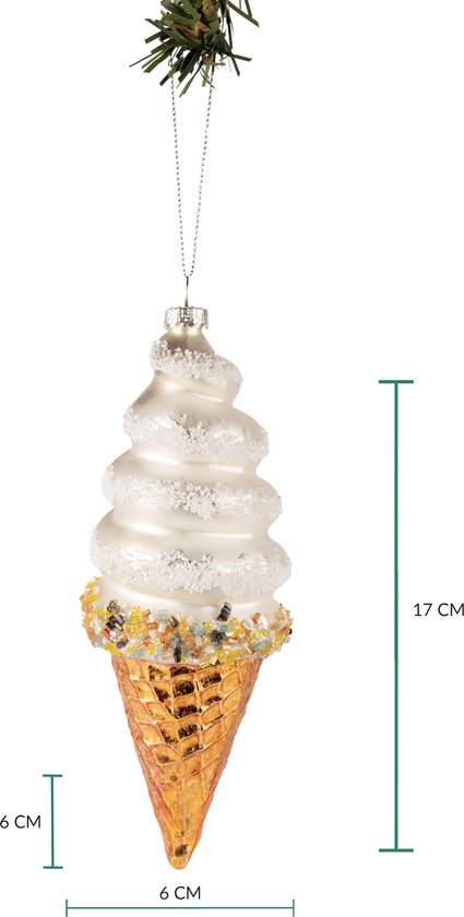 Nordic Light Kerstbal Softijsje 17 cm | bol