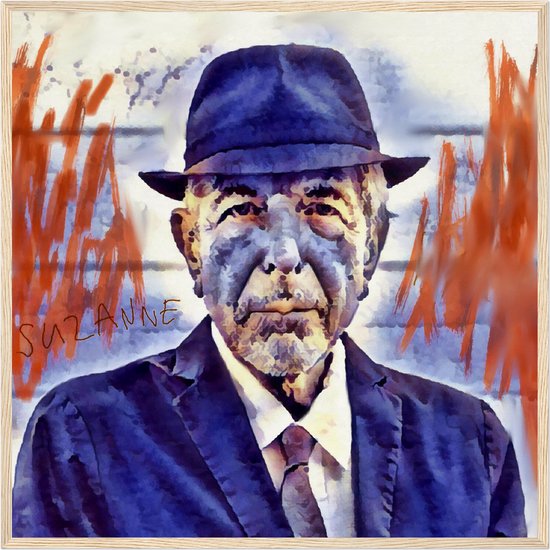 Leonard Cohen poster | Leonard Cohen posters | 50 x 50 cm | pop art ...