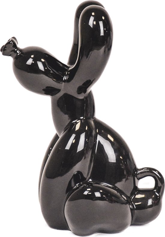 Poepende Ballonhond - Housevitamin - 24X9x14 cm - Zwart | bol