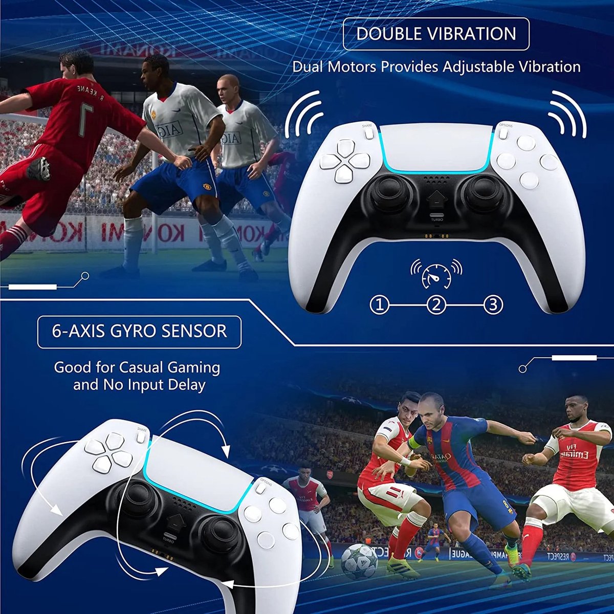 Homesell - Game Mando Joypad PS Controller voor PS4 - draadloze ...
