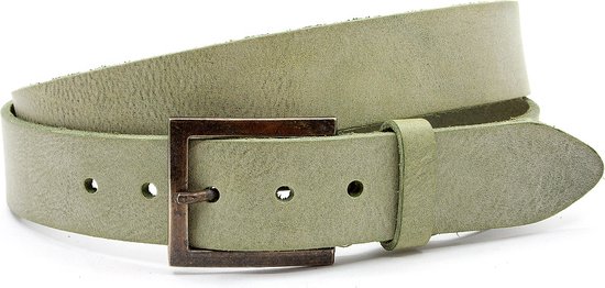 Thimbly Belts Dames riem olijfgroen - dames riem - 4 cm breed - Olijf ...