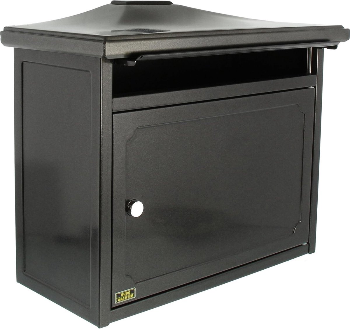 brievenbus met comfortabele diepte, A4 gleuf, verzinkt staal, EU-norm ...