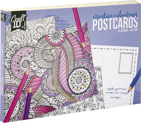 Craft Sensations Kleurboek Kaarten Patronen 22x14,5 cm | bol