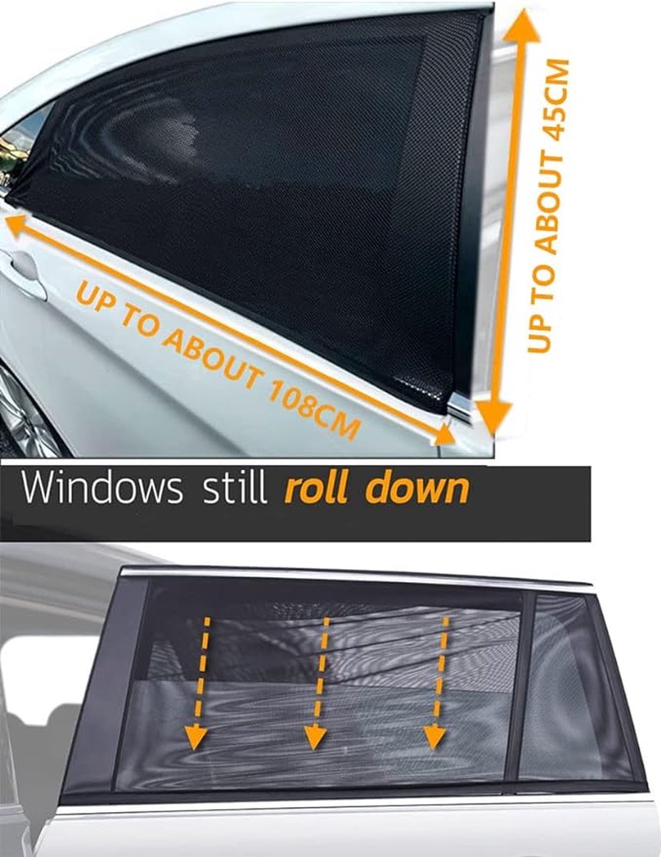Premium Car sun blind blocks -Premium Auto zonwering blokken 2 | bol