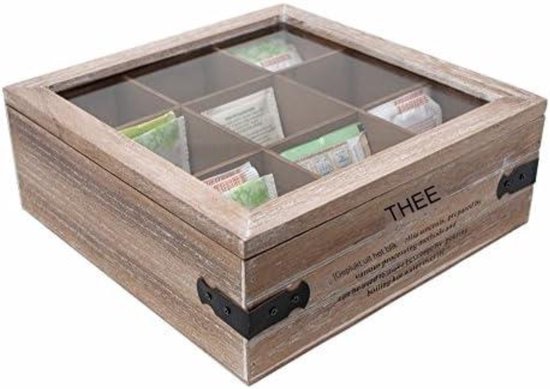 Gratyfied - Theedoos 12 Vaks - Theedoos Zwart | bol