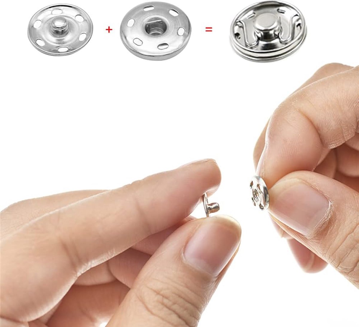 32 sets naaibare drukknopen, drukknoppen drukknopen bevestigingsknoppen ...