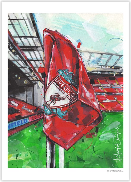 Liverpool vlag poster 50x70 cm | bol
