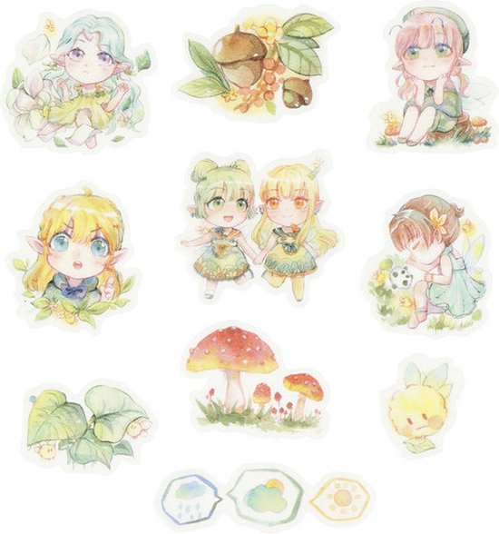 Masking Tape stickers, meisjes, afm 20-50 mm, 30 stuk/ 1 doos | bol