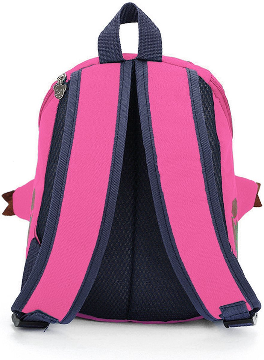 KIMU Rugtas Dino Roze - Kleine Rugzak Dinosaurus Monster Tas - Rugtasje ...