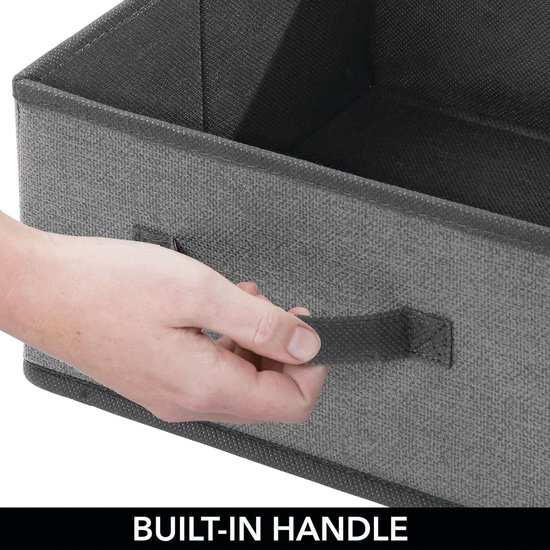 Set van 2 opbergdozen van kunstvezel, voor orde in de kledingkast ...