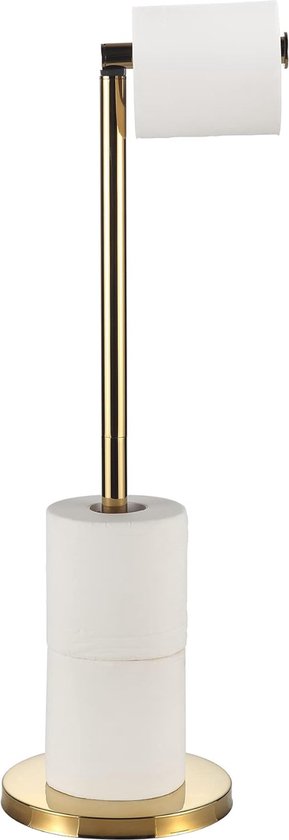 Gouden toiletrolhouder staand, 304 roestvrij stalen wc-papierhouder ...