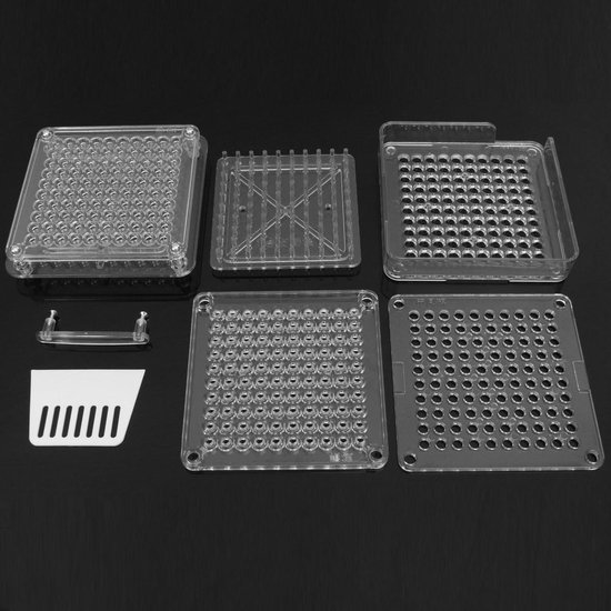 6 Stks Capsule Vulmachine Lege Gel Cap Filler Flate 100 Gaten 0 # | bol